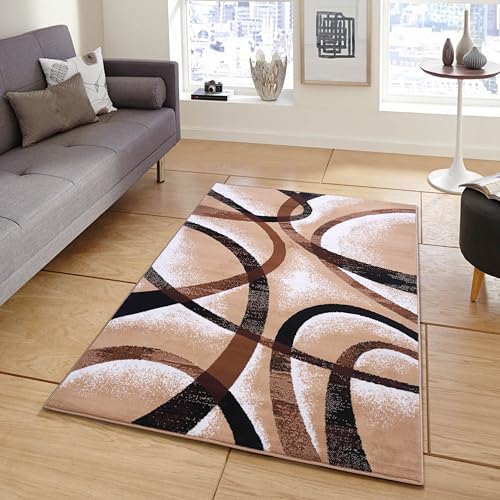 Beige Premier Collection Indoor Contemporary Style Rectangular Area Ru ...